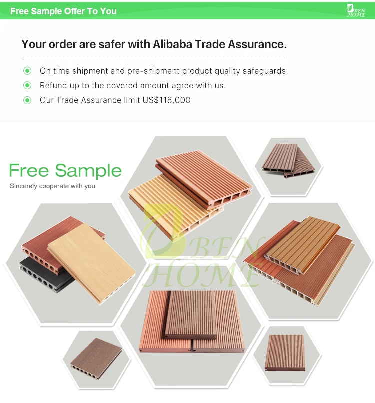 Wood Composite Pwc Outdoor Decking Wpc Engineered Flooring Good Price ...