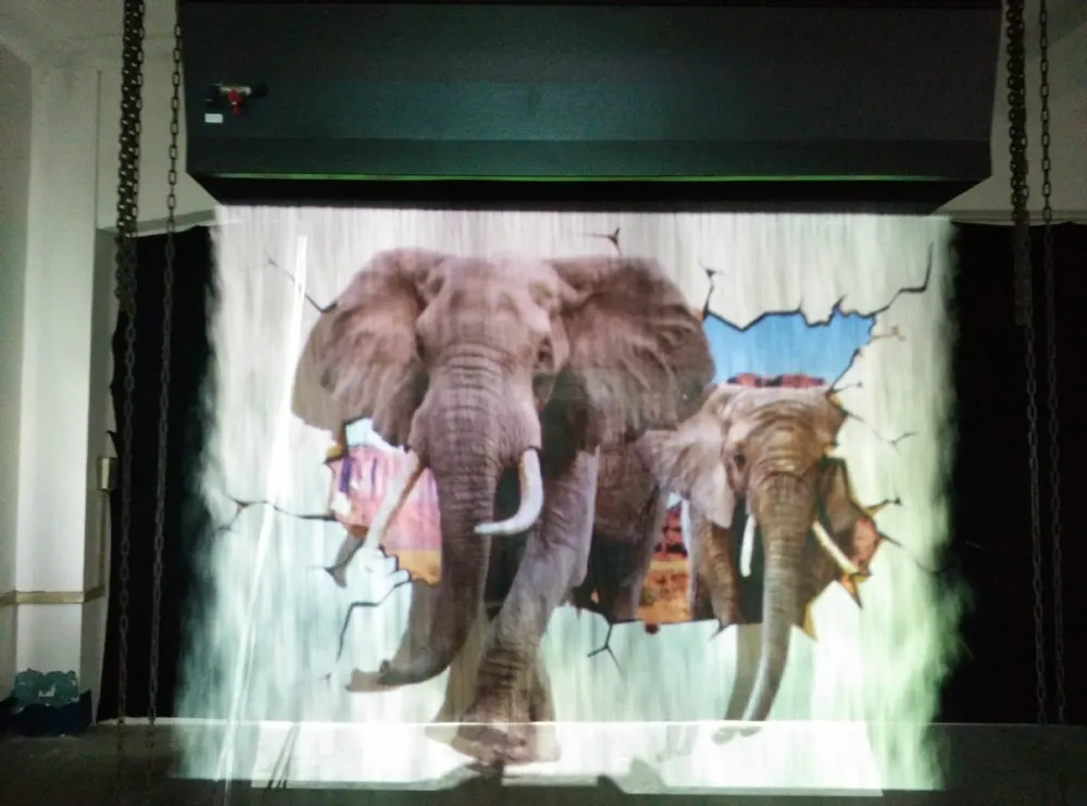 1.5m Walk Through Fog Screen/water Screen/mist Screen For Movies - Buy ...