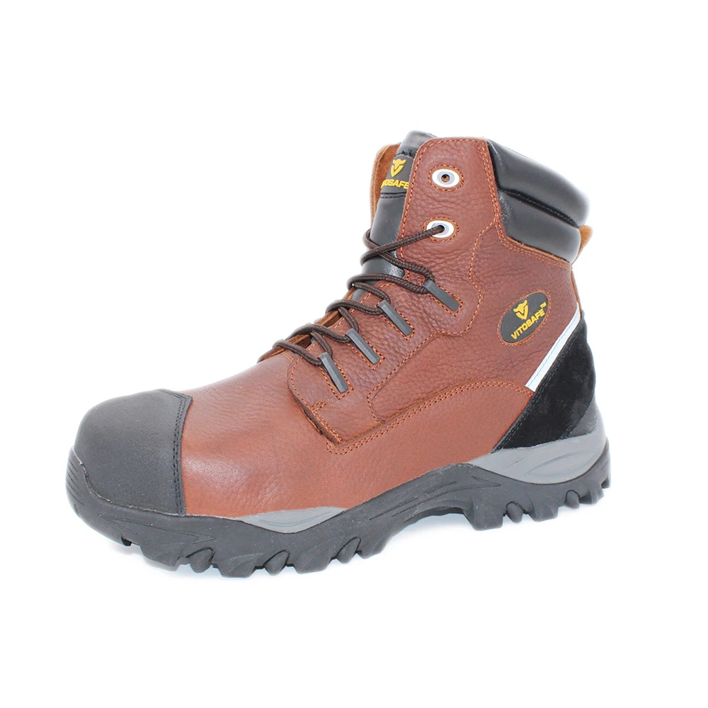 Genuine Leather Men Work Cleanroom slip Construction Insulated ...