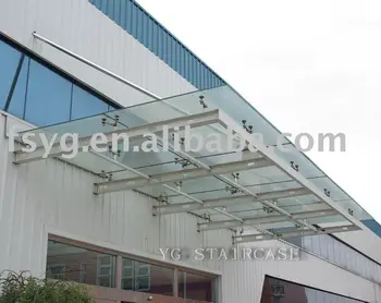 Outdoor Gate Glass Canopy - Buy Glass Canopy,Glass Awning,Canopy Glass ...
