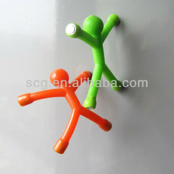 Mini Flexible Q-Man Magnet - Eco-Friendly Magnetic Toy