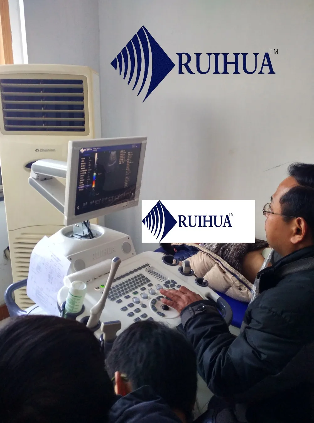 Ruihua Brand Du8-m5 Trolley Full Digital Ultrasound Machine Convex ...