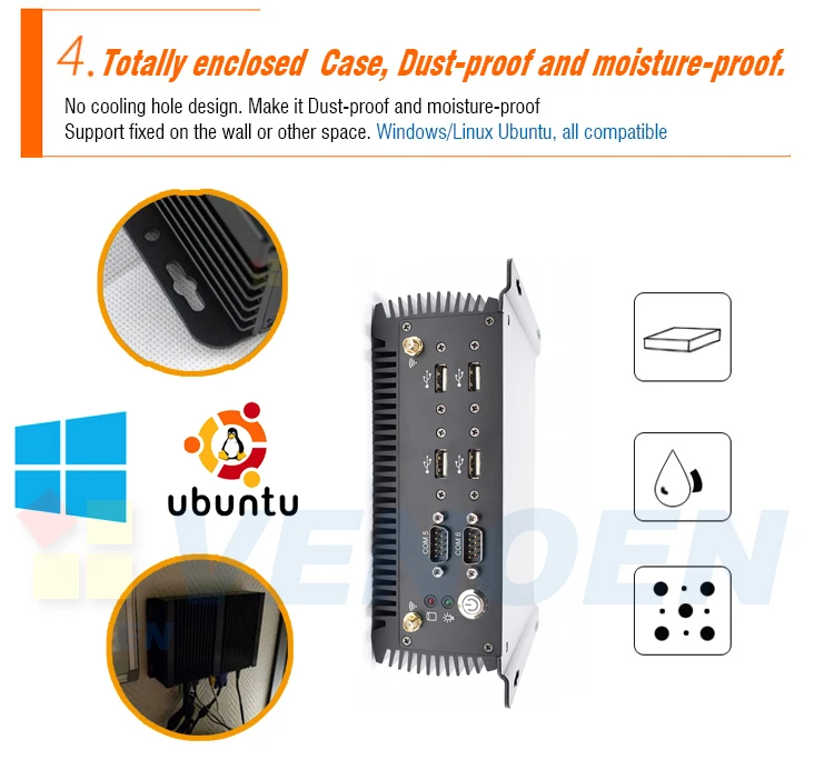 2 Intel Nuc RS485 GPIO Sim Card Slot Industrial Desktop