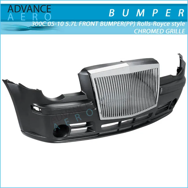 For 2005-2010 Chrysler 300c Front Pp Bumper Cover Bodykit Rr Rolls ...