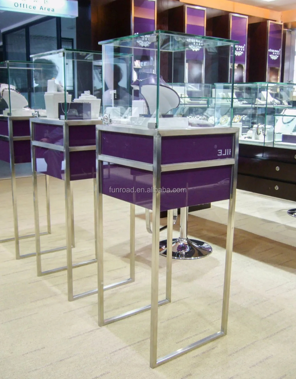 Display Cabinet Showcase For Watches/jewelry Glass Display Stand - Buy ...