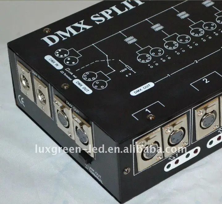 4 Way Dmx Distributor Signal Amplifier 1in 4 Out Splitter - Buy High ...