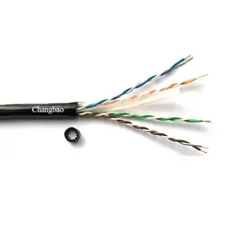 Cat6a 23awg 4 Pairs Solid Conductor,Etl Listed Uv Pvc Or Pe Jacket Cmx ...