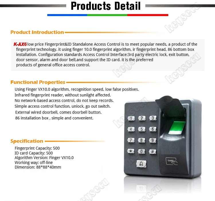 Zkteco X6 Fingerprint Rfid Card Access - Buy Zkteco X6,Zkteco X6 Fingerprint Product on Alibaba.com