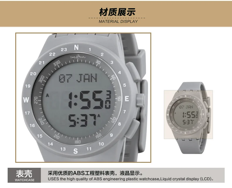 Muslim Prayer Time Watch With Qibla Islamic Azan Wristwatch Waterproof ...