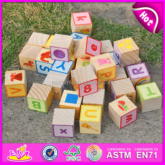 Wholesale Educational Toys Wooden Letter Blocks For Toddlers W13a065-s ...