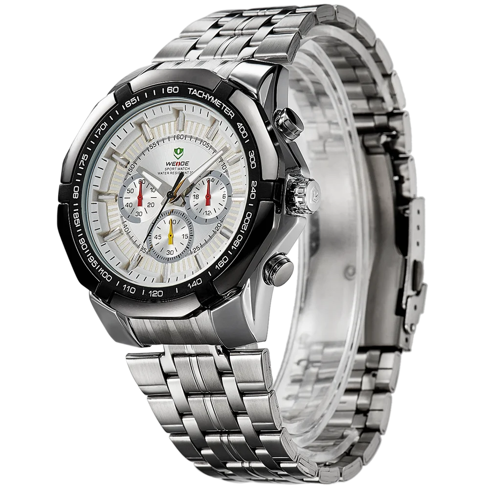 Weide Wh1010 Stainless Steel Japan Movement Pc21s Classic Quartz Watch ...