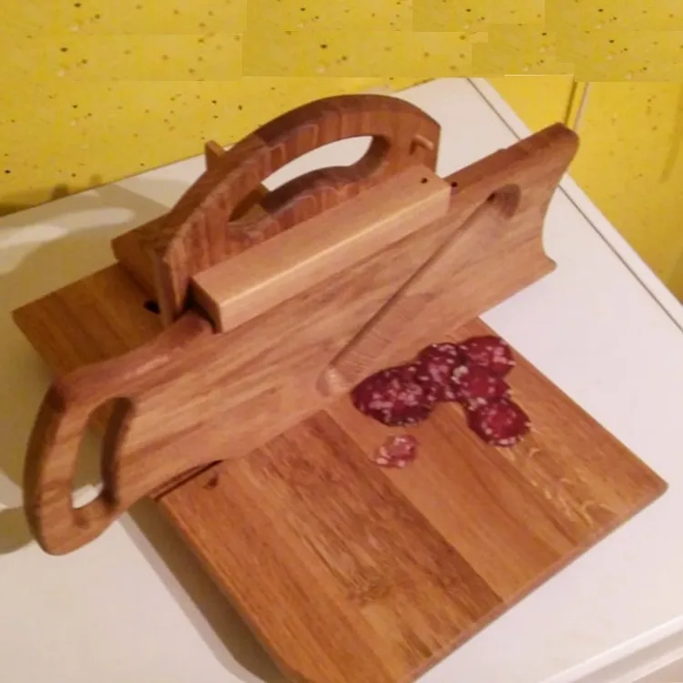 Wooden Salami Slicer,Smart Slicer,Wood Handle Cheese Slicer - Buy ...