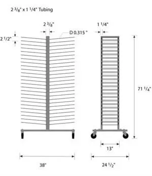 Stainless Steel Layers Drying Rack with ESD PE Form
