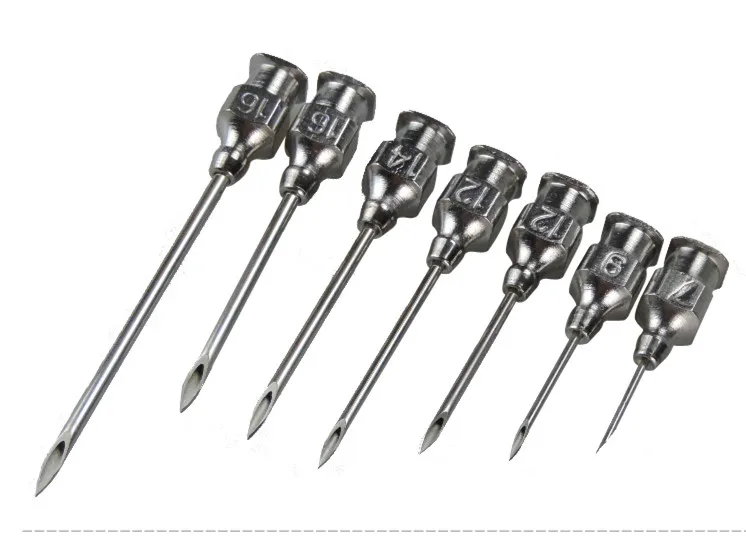 Different Size Veterinary Vaccination Syringe Needles Stainless Steel ...