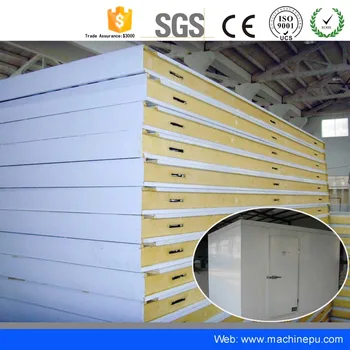 Pu Polyurethane Refrigerator Freezer Wall Insulation Cold Room Panel ...