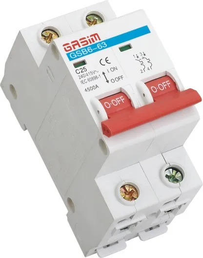Screw Miniature DC Circuit Breaker - 2500A Power Factor