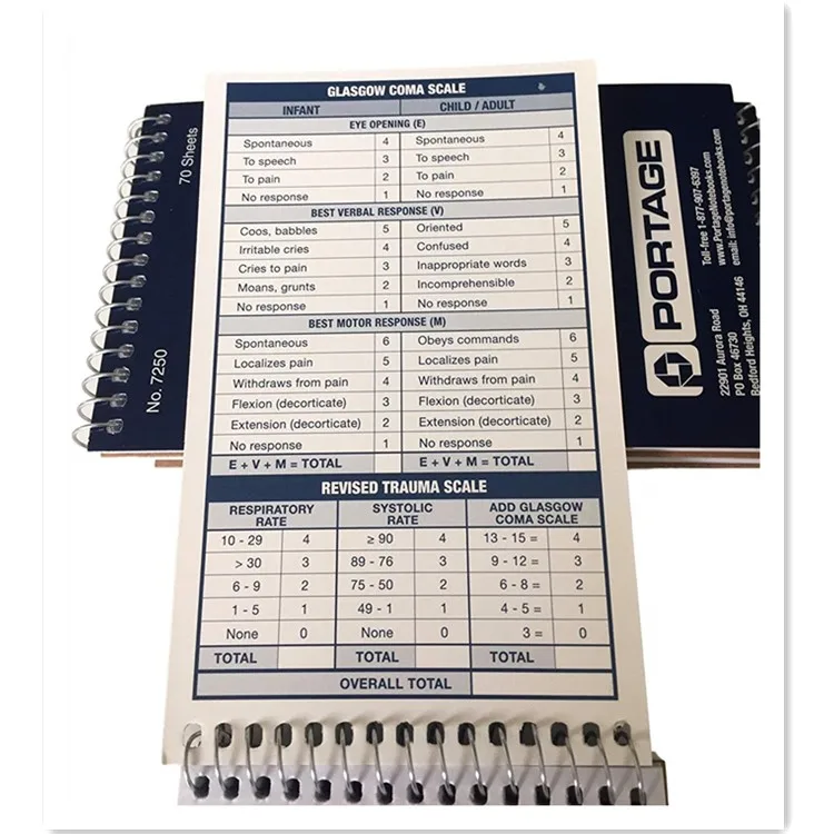 Custom First Responders First Aid Vital Statistics Notebook