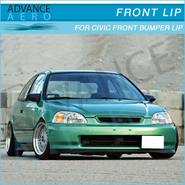 For 96-98 Honda Civic Ek 2/3/4dr Sir Style Poly Urethane Front Bumper ...