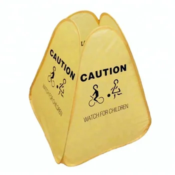 Esd Children Playing Folding Safety Warning Cone,Fold Up Signs,Storage ...