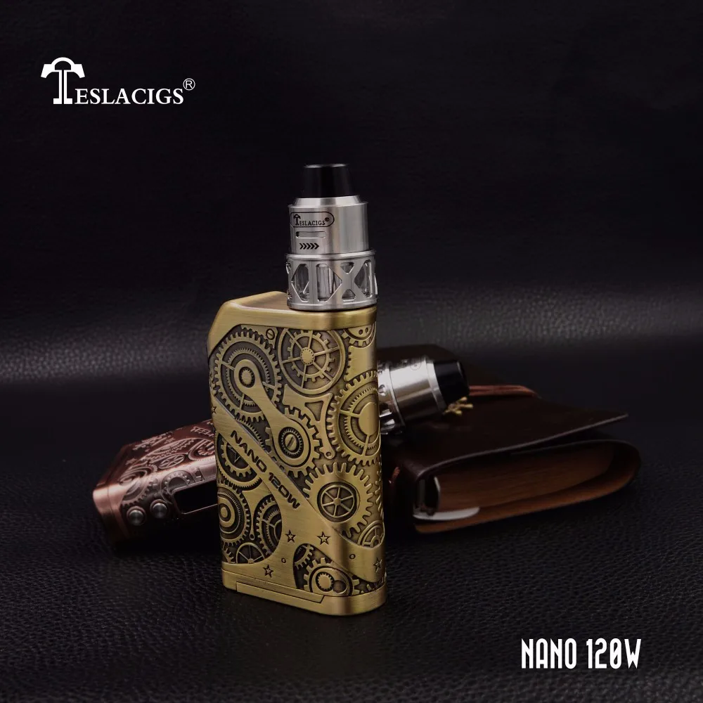 Steampunk Style Tesla Nano 120w Box Mod Vaporizer Manufacturer - Buy ...
