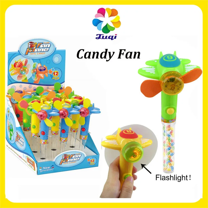 Summer Toys Candy Electrical Flashing Light Plastic Plane Fan