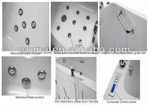 Old Or Disabled People And Handicapped People Walk In Bathtub Big Size ...