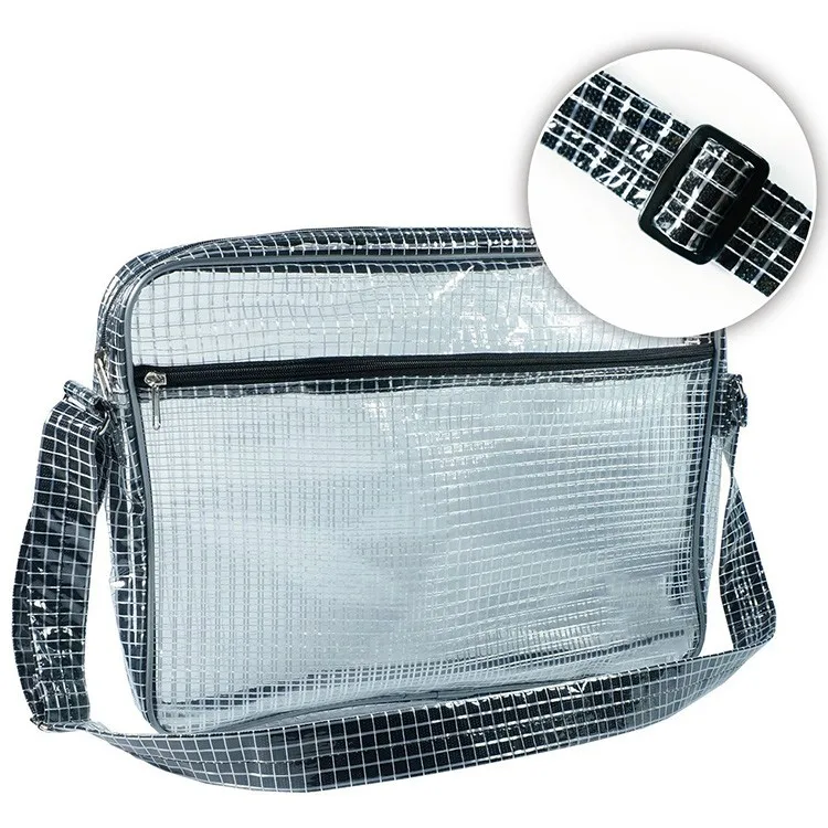 Waterproof Clear Pvc Zipper Cleanroom Tool Bag With Shoulder Strap ...