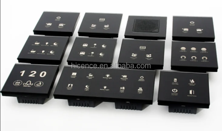 Modern Tempered Glass 12V Modbus Switches for Lamp Control