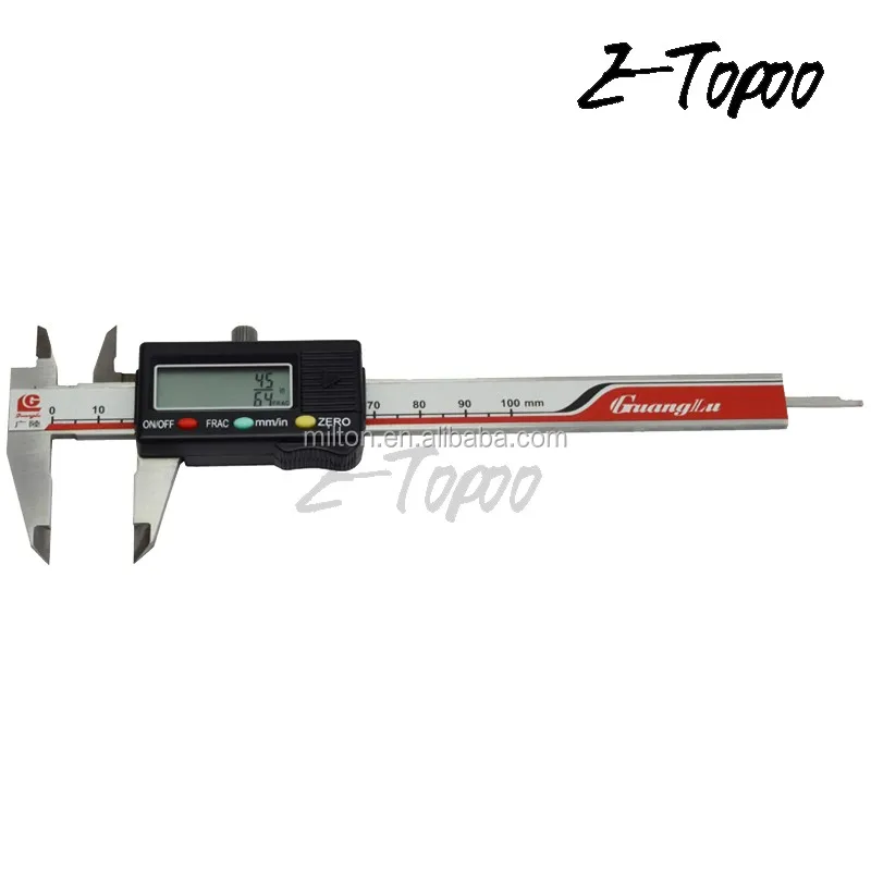 Guanglu 1/64 100mm Fraction Display Digital Caliper Metal Display ...