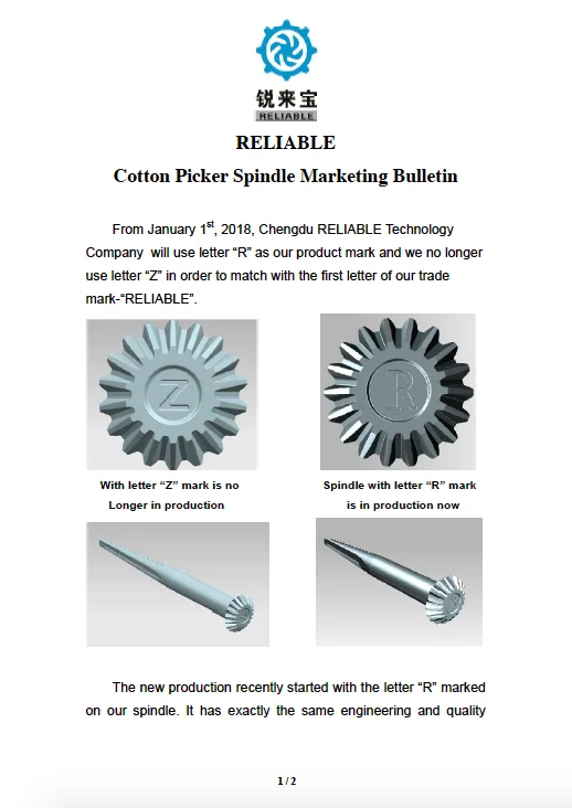 Steel Cotton Picker Spindle For John Deere 9970 - Buy Steel Spindle ...
