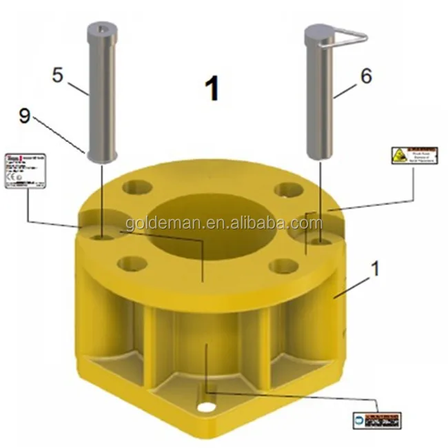 Api Tubing Hinged Spider 4-1/2"-2-7/8"/ Ts Tubing Spiders For Drilling ...