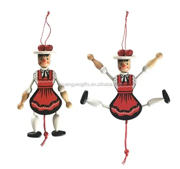 Wooden Hot Sale Custom Pull String Doll In Good Quality Funny Wonden ...