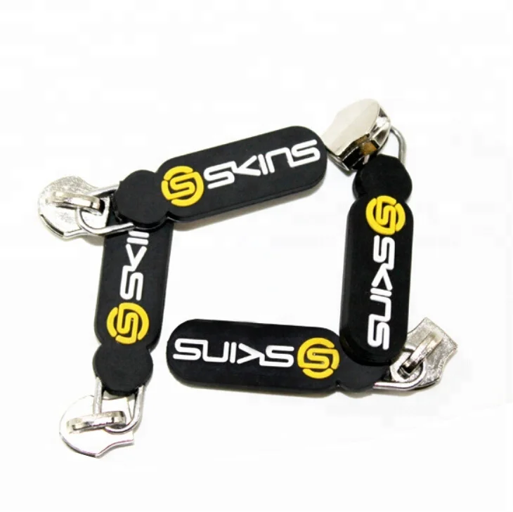 Custom Brand Logo Oem Silicone Zipper Pulls Soft Pvc Zipper Puller ...