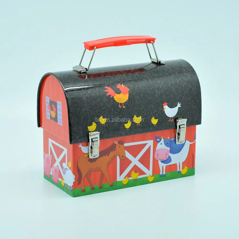 Tin Lunch Box For Kids With Plastic Handle - Buy Clear Plastic Lunch ...