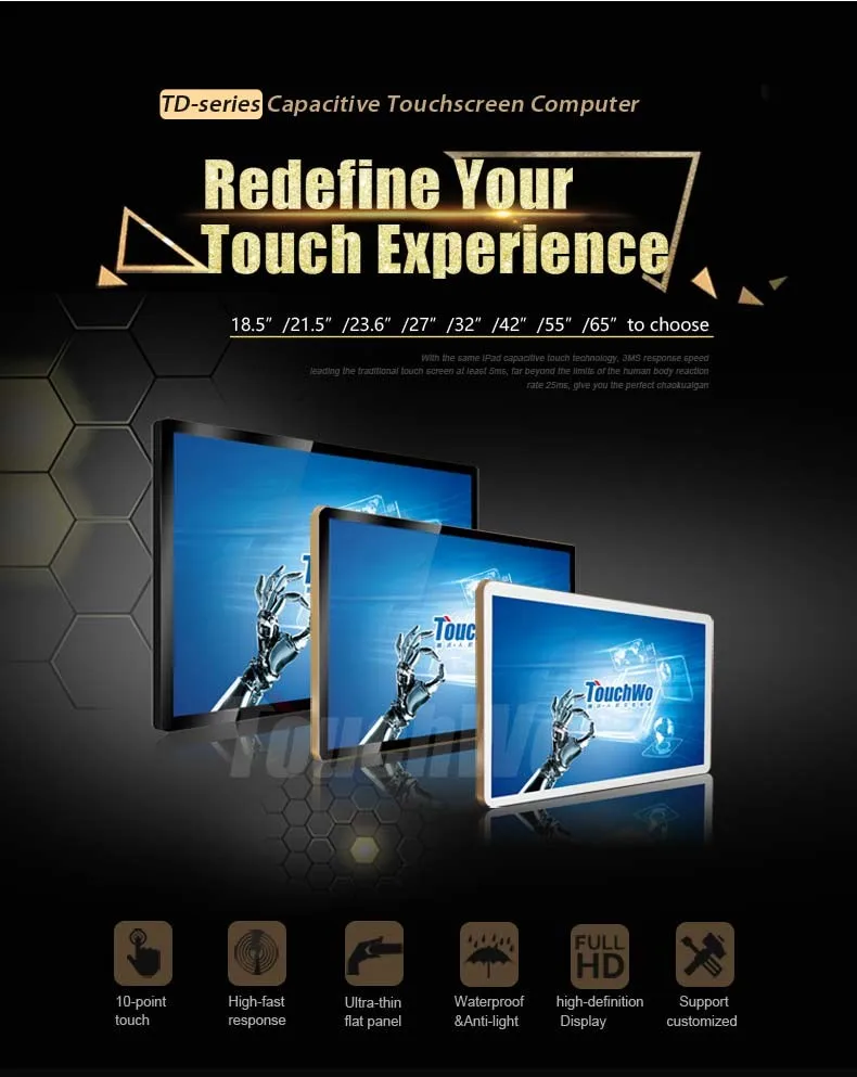 Touchwo 13.3 Inch Monitor Touch Screen Hd Mini Monitor - Buy 13.3touch ...