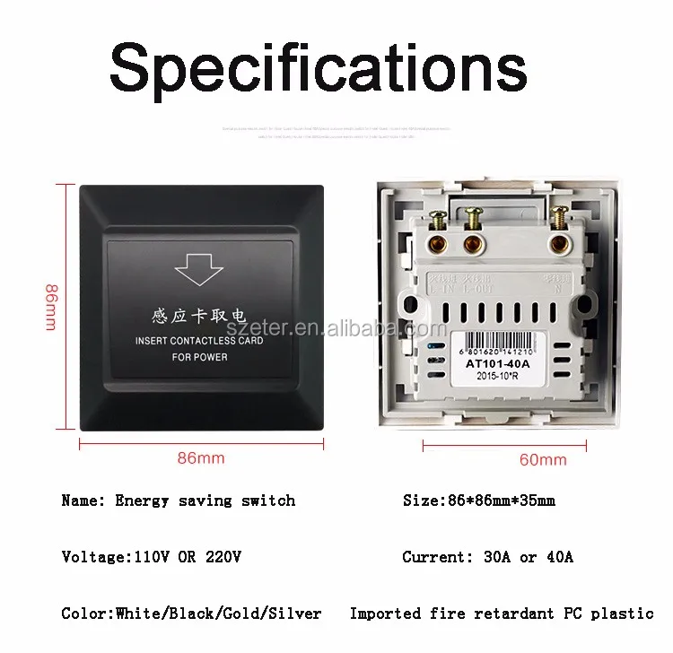 Hotel Room Key Card Switch Hospitality Key Card Switch,Save Electricity ...