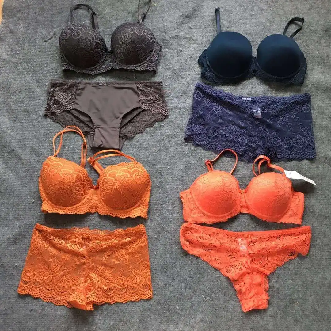 Latest Product Lace Trim Front Closure Push Up Bcd Cup Bra Set - Buy ...