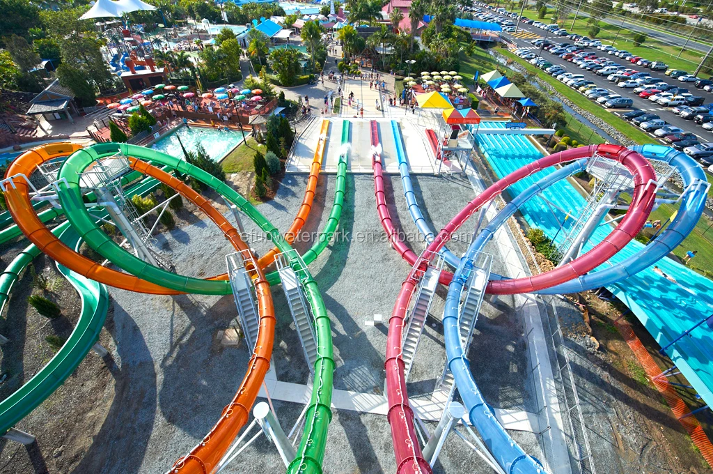 Translucent Colorful Closed Aqua Loop Slide - High Speed