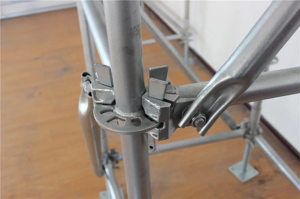 HDG Q235 standard with spigot for buckle plate disc-lock scaffolding ...