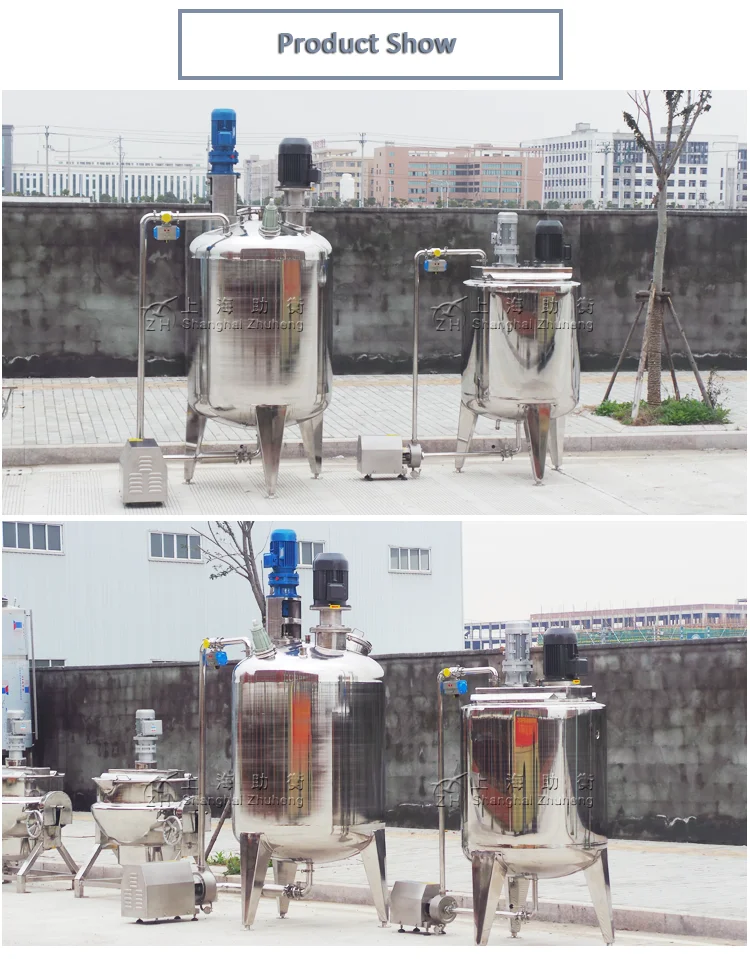 High Shear Dairy Emulsification Tank Vacuum Sugar Syrup Homogenizer ...