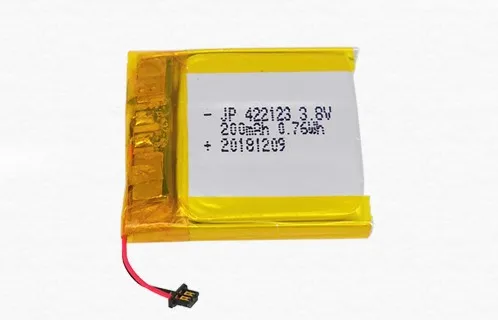 Lithium Polymer Battery 3.8V - 200mah - 422123 Soft Pack