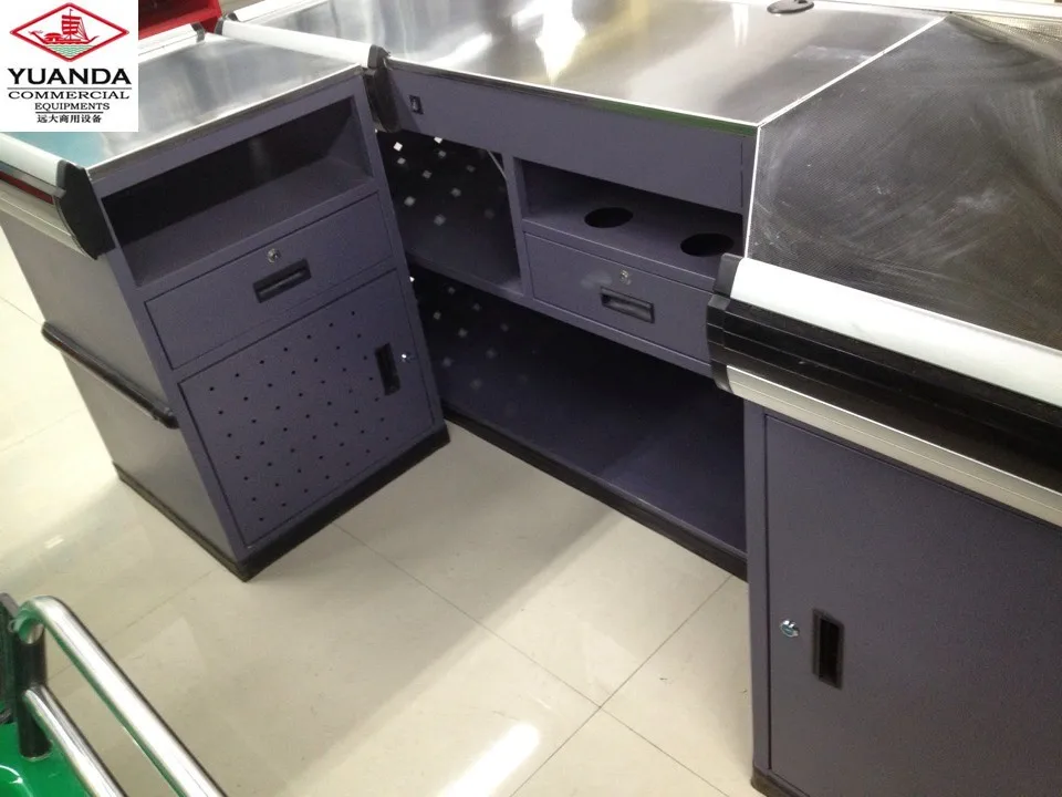 Used Retail Grocery Store Checkout Counter For Sale/ Oem Design Cashier ...