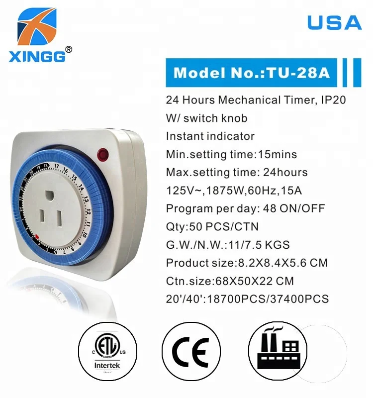 Original Factory 3 Pin Plug 15 Amp Timer Switch - Buy 15 Amp Timer ...