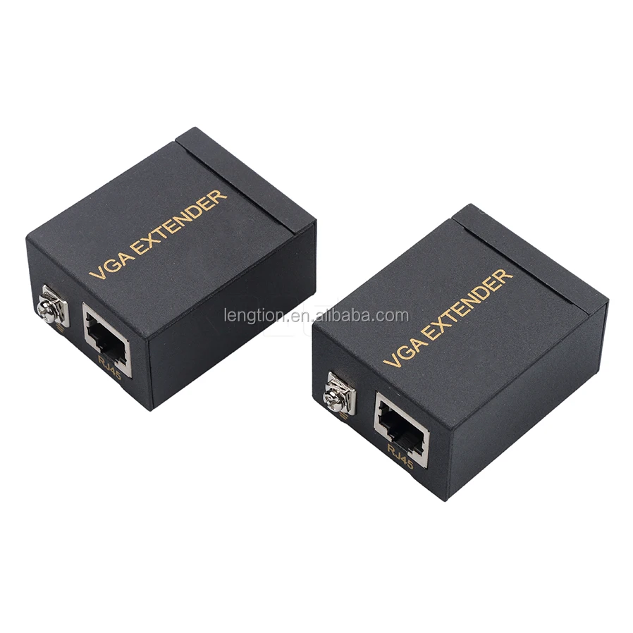 Vga Extender To Lan Cat5 Cat5e Rj45 Ethernet Female Adapter Amplifier ...