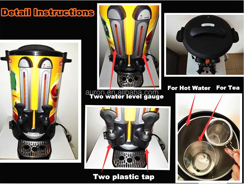 Two Tap Turkish Stainless Steel Tea Urn Tea Maker Tea Boiler Water ...