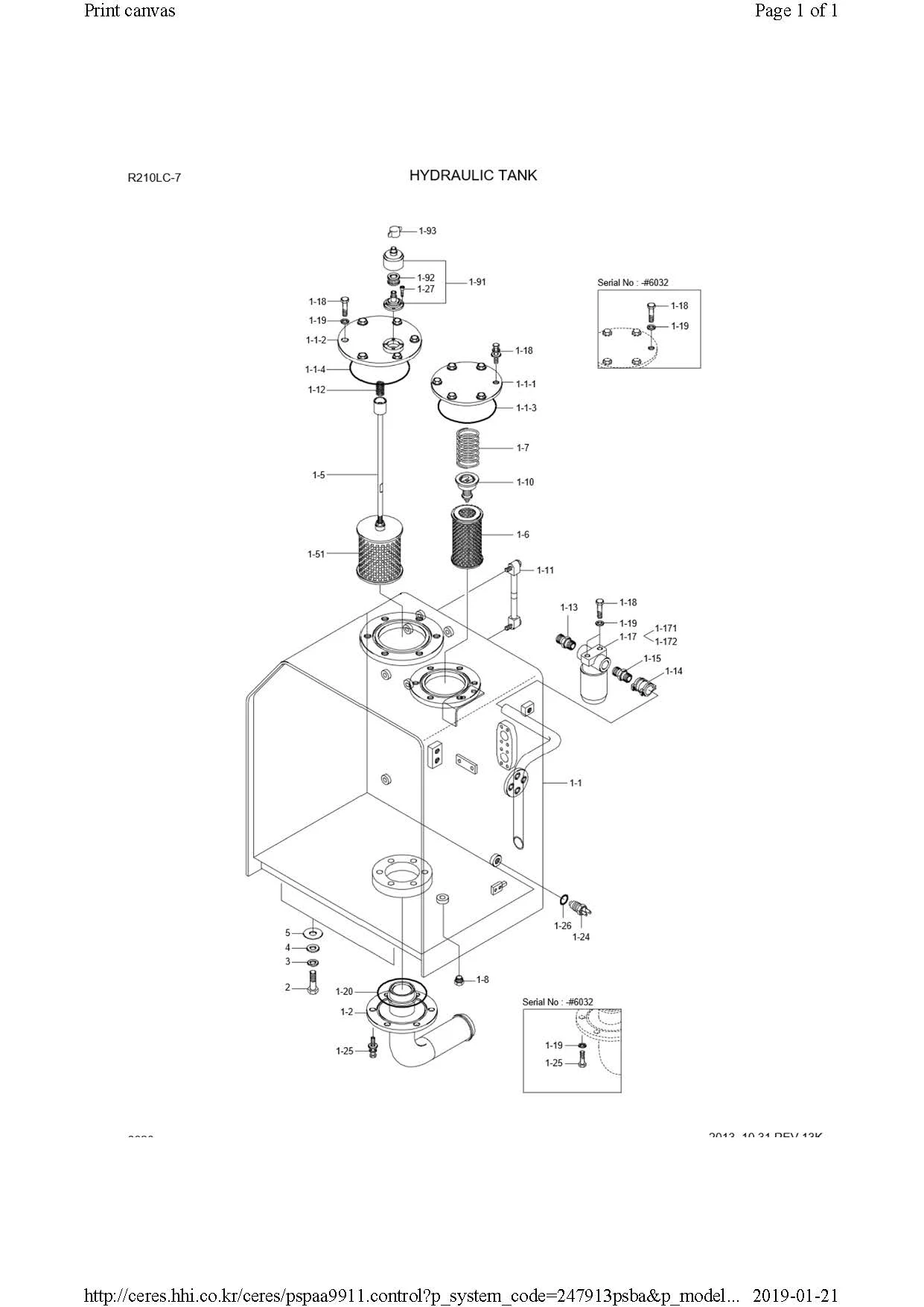 Air Breather Assy 31EE-02100 for Hyundai & Doosan Excavators