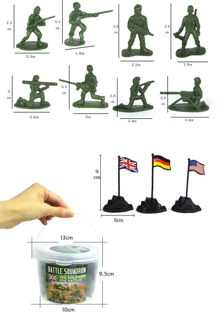 Ept Plastic Classic Army Men Soldier Figurine Mini Figures Soldiers ...