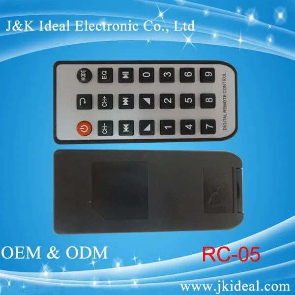 Rc-02 Car Mp3 /mp4 /mp5 Player Ir Remote Control With Silicone Button ...