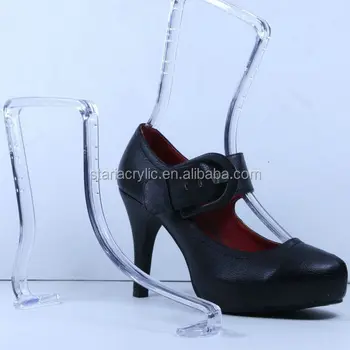 Deluxe Clear Acrylic Shoe Display Inserts Riser,Acrylic Sandal Shoe ...
