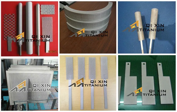 Titanium Coated Platinum Electrode Electrolysis Pure Titanium Gr1 Gr2 ...